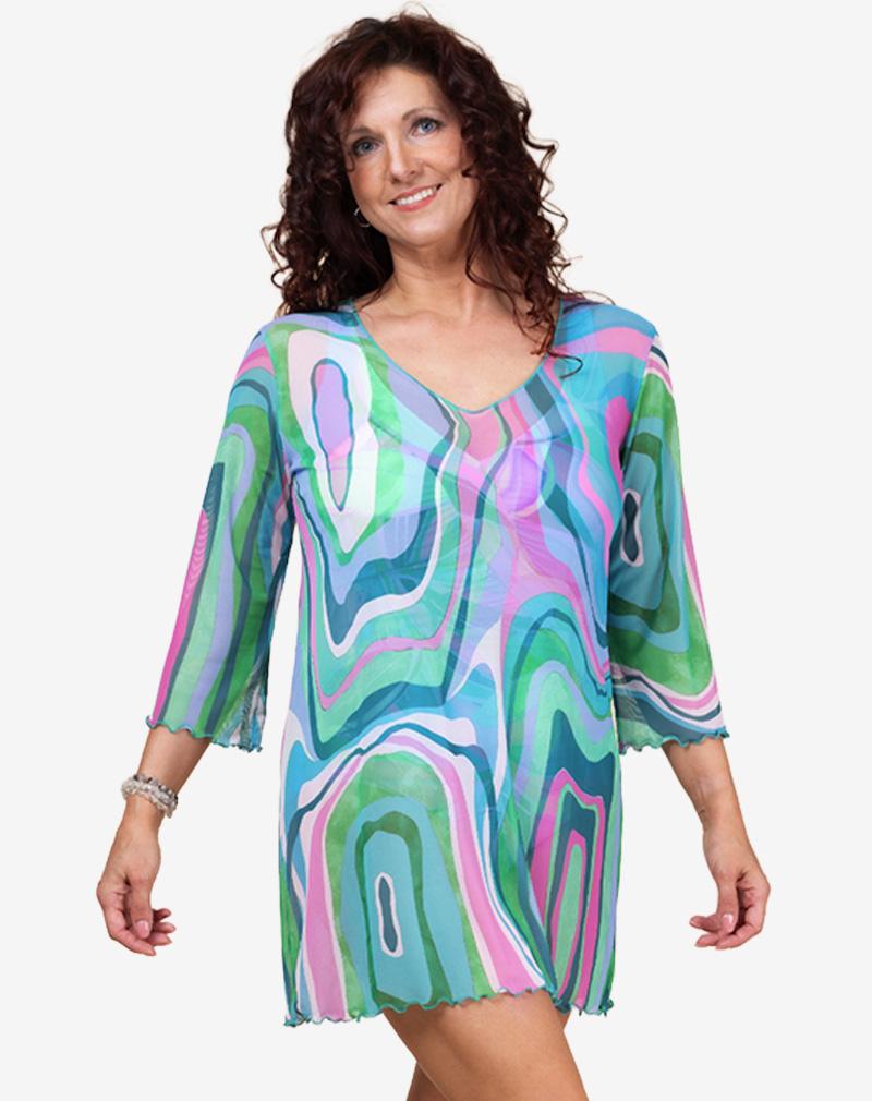 SALE | SUNFLAIR strandjurkje van polyester ‘Multicolor’